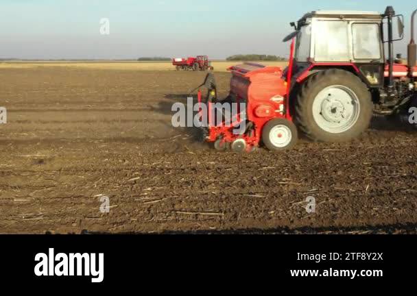 Planting wheat into crop Stock Videos & Footage - HD and 4K Video Clips ...