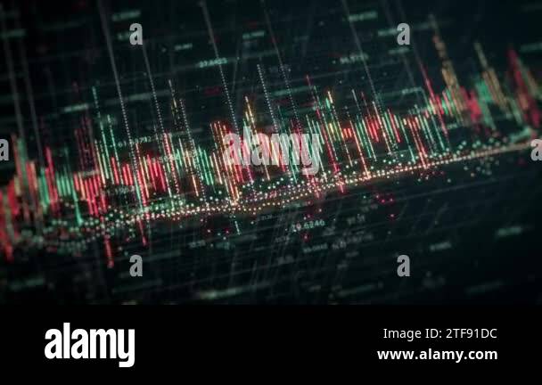 Business And Infographics Stats Market Data Background/ 4k animation of ...