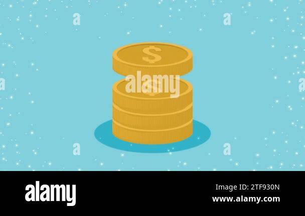 Pile coins money dollars animation Stock Videos & Footage - HD and 4K ...