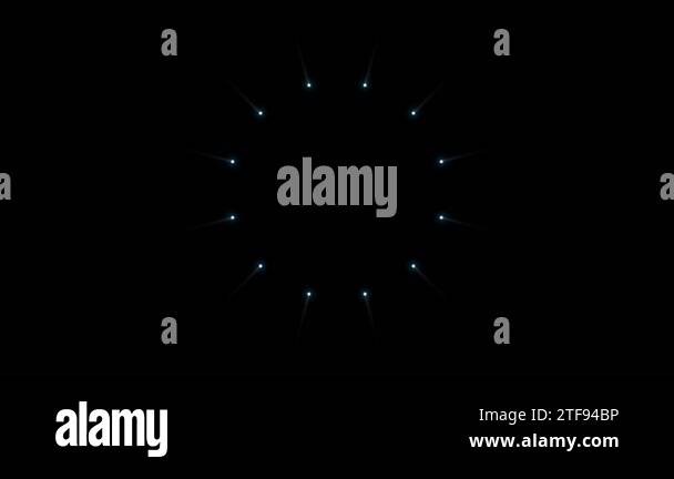 Abstract fireworks with blue light effect of small dot shape gathered ...
