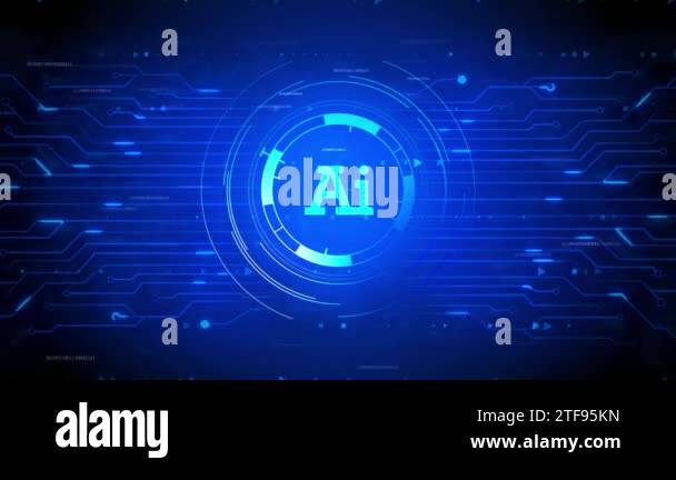 Artificial Intelligence and Machine Learning Concept. symbol AI Loop ...