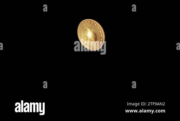 Recycling, ecology, e-waste and money circulation rotating 3d coin toss ...