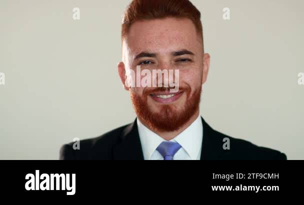 Man spontaneous laughter smiling reaction. Portrait person real life ...