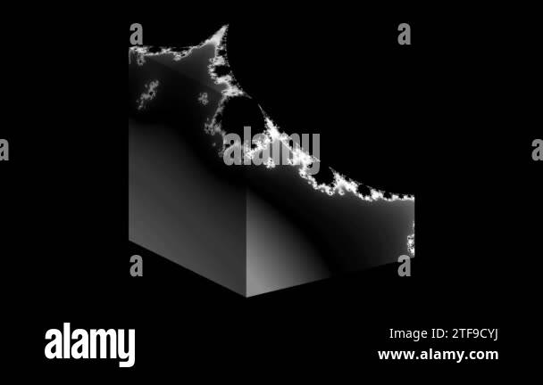 render of black and white monochrome abstract art video animation with ...