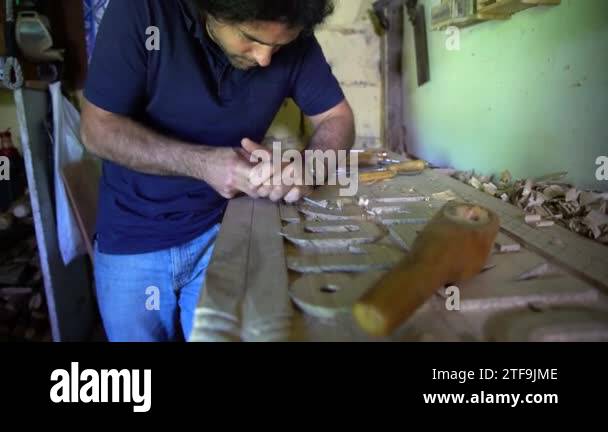 Turkish Wood Carving Master makes wooden toys and souvenirs for her ...