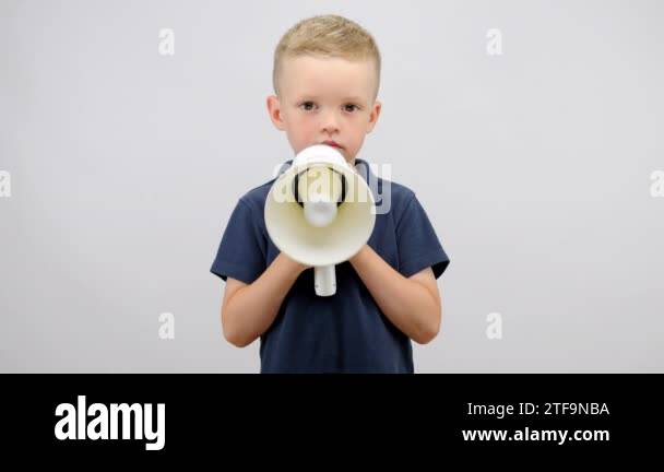 Child speaking megaphone in Stock Videos & Footage - HD and 4K Video ...