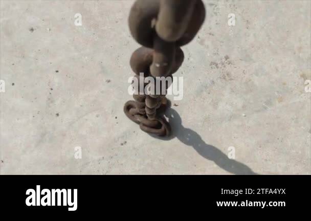 8K 7680x4320.Chain falling down.Chains flowing from top to bottom ...