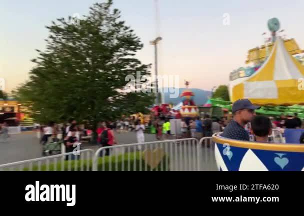 Amusement park Family weekend getaway for kids Shooting a video from ...