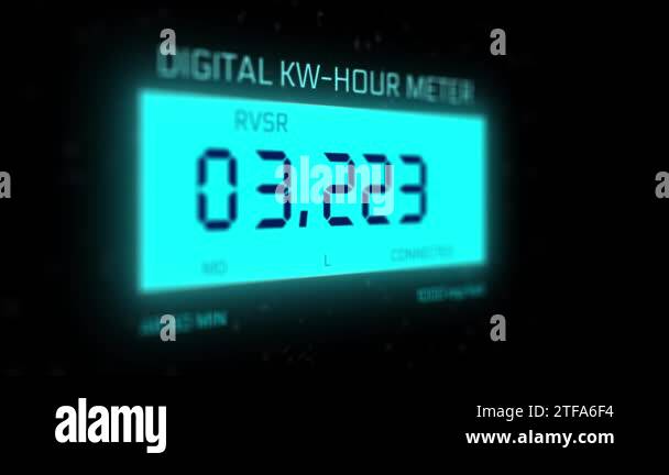 Seconds digital clock countdown Blue numbers on a Computer Screen in Defocus Stock Video Footage ...