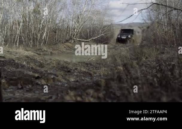 Off-road truck tire dirty with wet and dry mud with rim. Dirty wheel ...