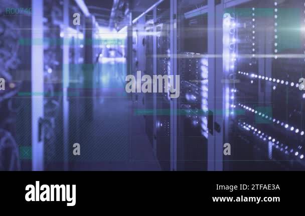 Illuminated Server Room Stock Videos And Footage Hd And 4k Video Clips Alamy