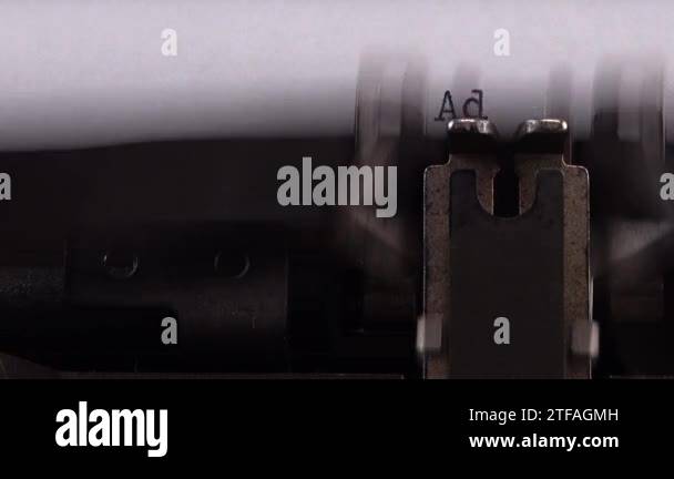 Typing phrase "Adolf Putin" on retro typewriter Stock Video Footage - Alamy