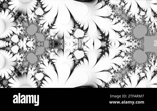 render of black and white monochrome abstract art video animation with ...