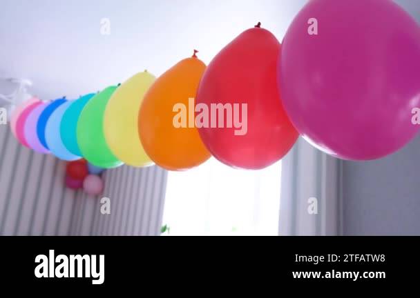 Rainbow balloons decorations for birthday party. Pride word. LGBT ...