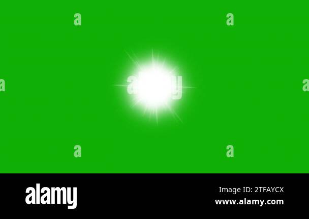 Glowing sun motion graphics with green screen background Stock Video ...