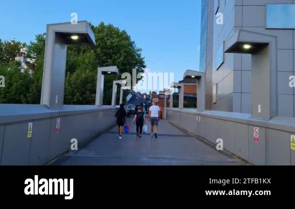 Editorial Use Unreleased Video Clip of City Center of Luton Town of ...