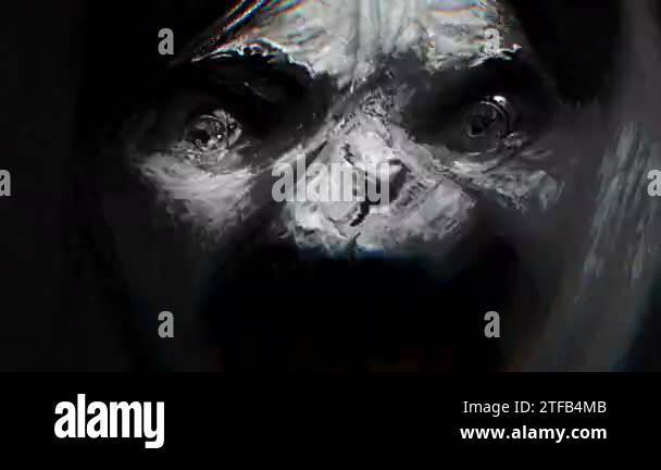 Scary monsters with evil faces for Halloween, computer ai generated ...