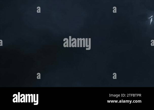 Realistic Spectacular lightning strikes in night sky Strikes from Sky ...