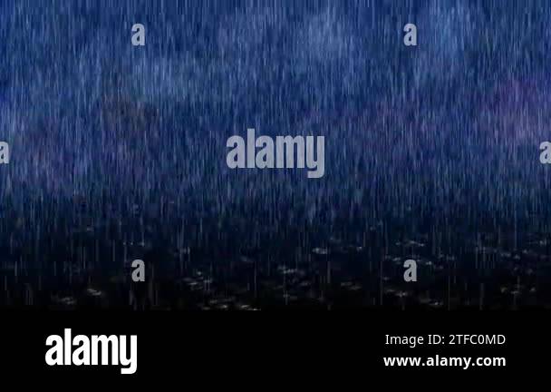 4k Loop Heavy angled rain falling Loop Animation background Stock Video ...