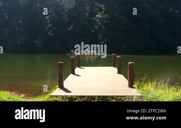 Scenic waterfront wooden raft Stock Videos & Footage - HD and 4K Video ...