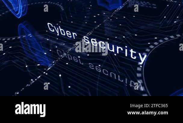 Cyber security, network protection and digital data with shield symbol ...