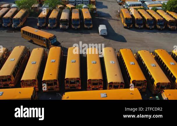 School bus yard Stock Videos & Footage - HD and 4K Video Clips - Alamy