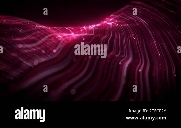 Abstract Light Fiber Strings Flowing Background Loop/ 4k animation of an abstract wallpaper ...