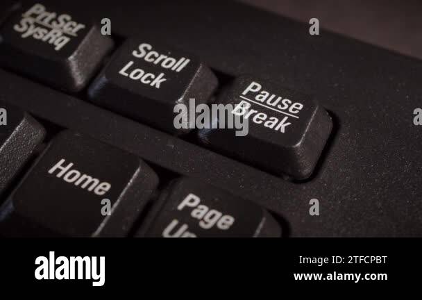 Break button on a computer keyboard Stock Videos & Footage - HD and 4K ...