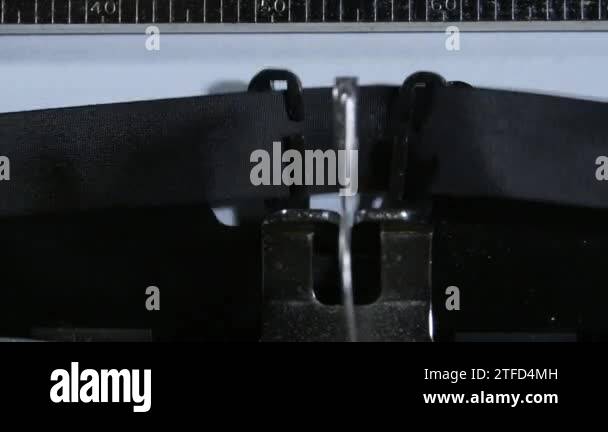 Typing TRANSLATION with an old manual typewriter Stock Video Footage ...