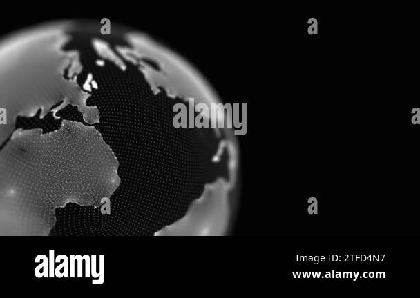 Earth rotating seamless loop 4k. Earth globe rotation animation ...