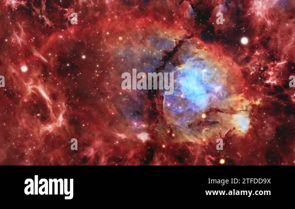 Galaxy space nebula travel exploration through the fish head head ...
