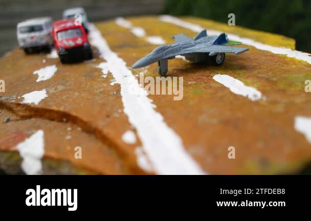 aircraft on the runway. combat fighter. military jet aircraft parked on ...