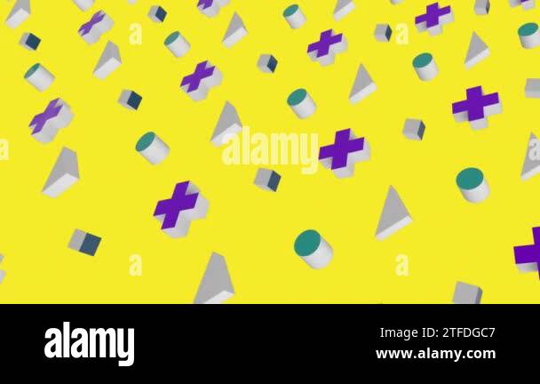 Animation of comic 5 options text over multiple comic speech bubbles ...