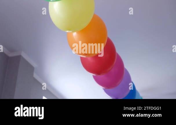 Rainbow balloons decorations for birthday party. Pride word. LGBT ...