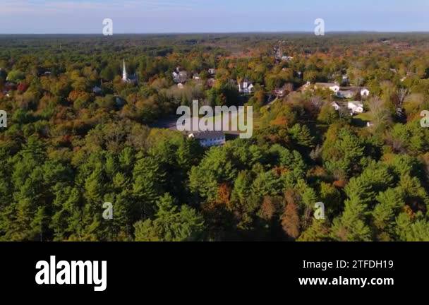 Kingston historic town center including Mayflower Congregational Church ...