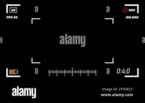 Viewfinder. Record screen on transparent background. Video shooting ...