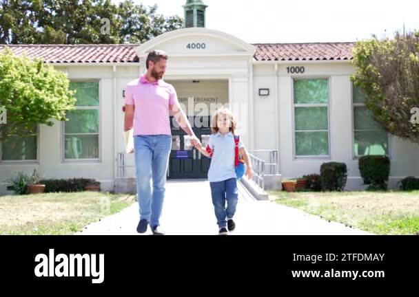 School boy walking out of school Stock Videos & Footage - HD and 4K ...