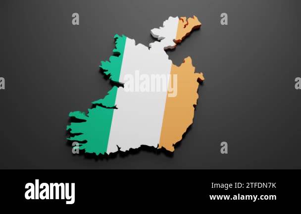 Ireland irish flag map Stock Videos & Footage - HD and 4K Video Clips - Alamy