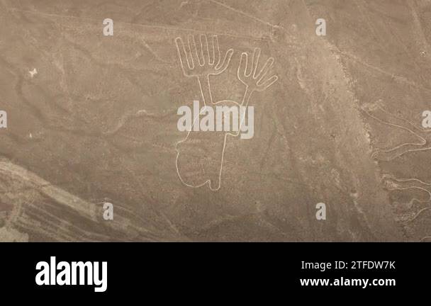 The Hands, Geoglyphs and Nazca Lines in the Nazca desert. UNESCO World ...