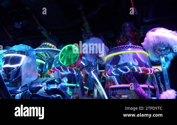 Famous robot show in Tokyo. Party in Kabukicho Shinjuku. Robot ...