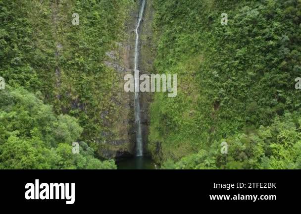 The Biberon waterfall on Reunion Island Stock Video Footage - Alamy