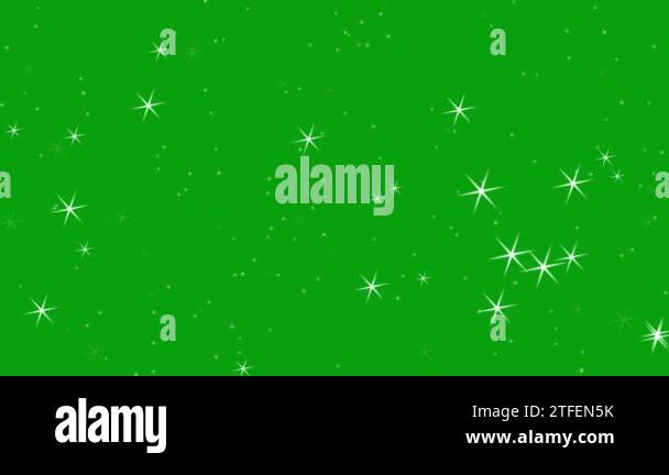 Twinkling stars green screen motion graphics Stock Video Footage - Alamy