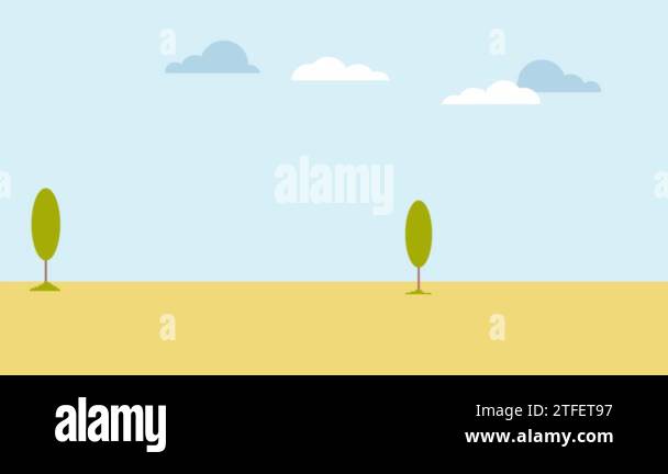 Planting trees in the desert. Reforestation on the planet. Creation of ...