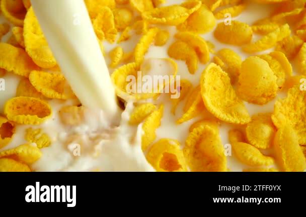 Falling corn flakes isolated Stock Videos & Footage - HD and 4K Video ...