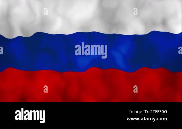 animated 4k Russia flag. Russian flag animation Stock Video Footage - Alamy