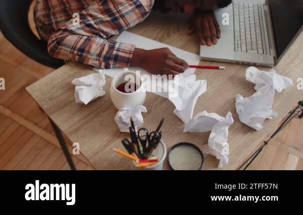 Crumpled paper laptop computer Stock Videos & Footage - HD and 4K Video ...