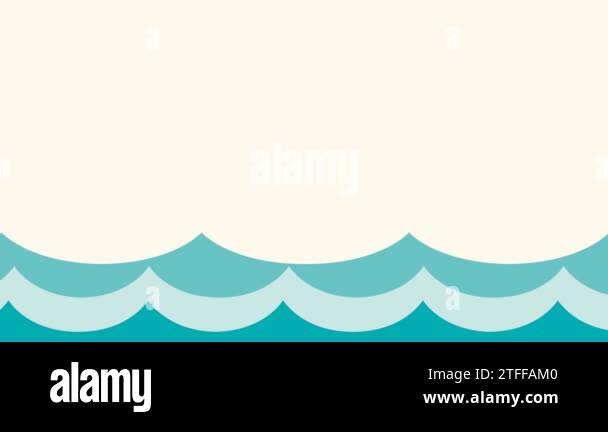 Abstract water, sea and swimming pool. Animated empty background with ...