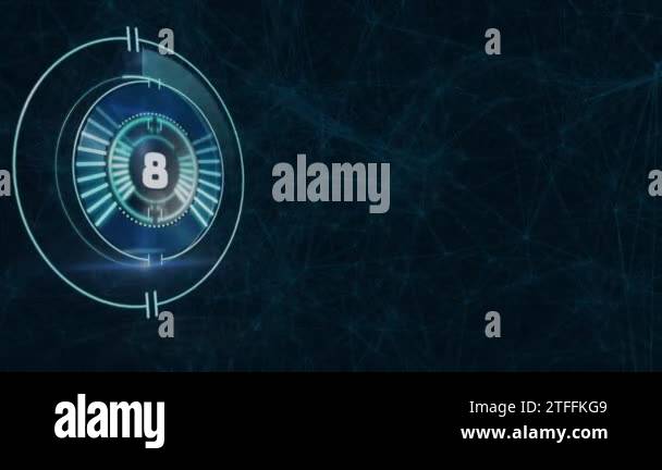 Animation Of Scope Scanning With Countdown Over Network Of Connections Global Connections