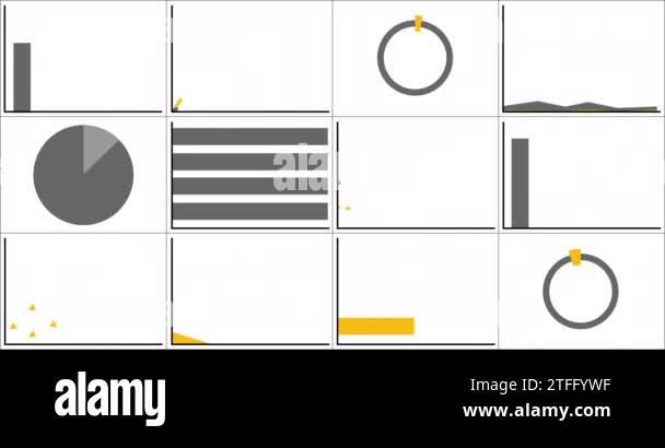 Infographics graph charts histogram data graphs Stock Videos & Footage ...