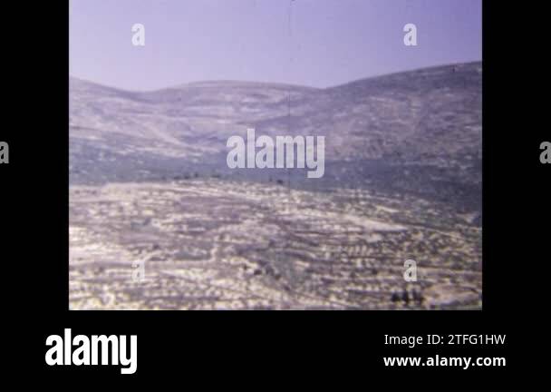 Beit She'an, Israel may 1975: View of Kibbutz Nir David and ...